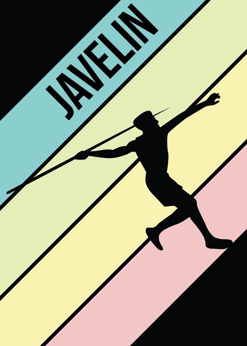 'javelin silhouette' Poster by sarta sarta | Displate