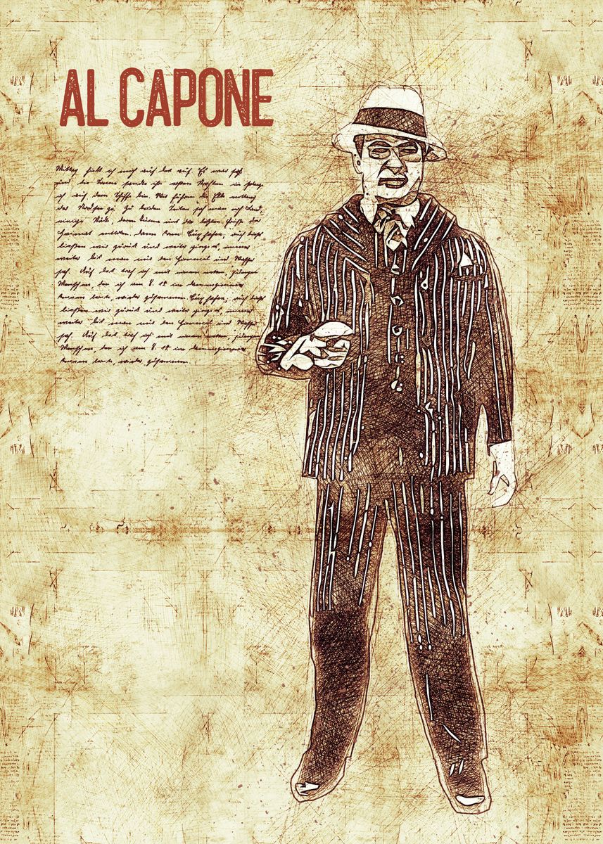 'Al Capone' Poster, picture, metal print, paint by Printed Artings ...