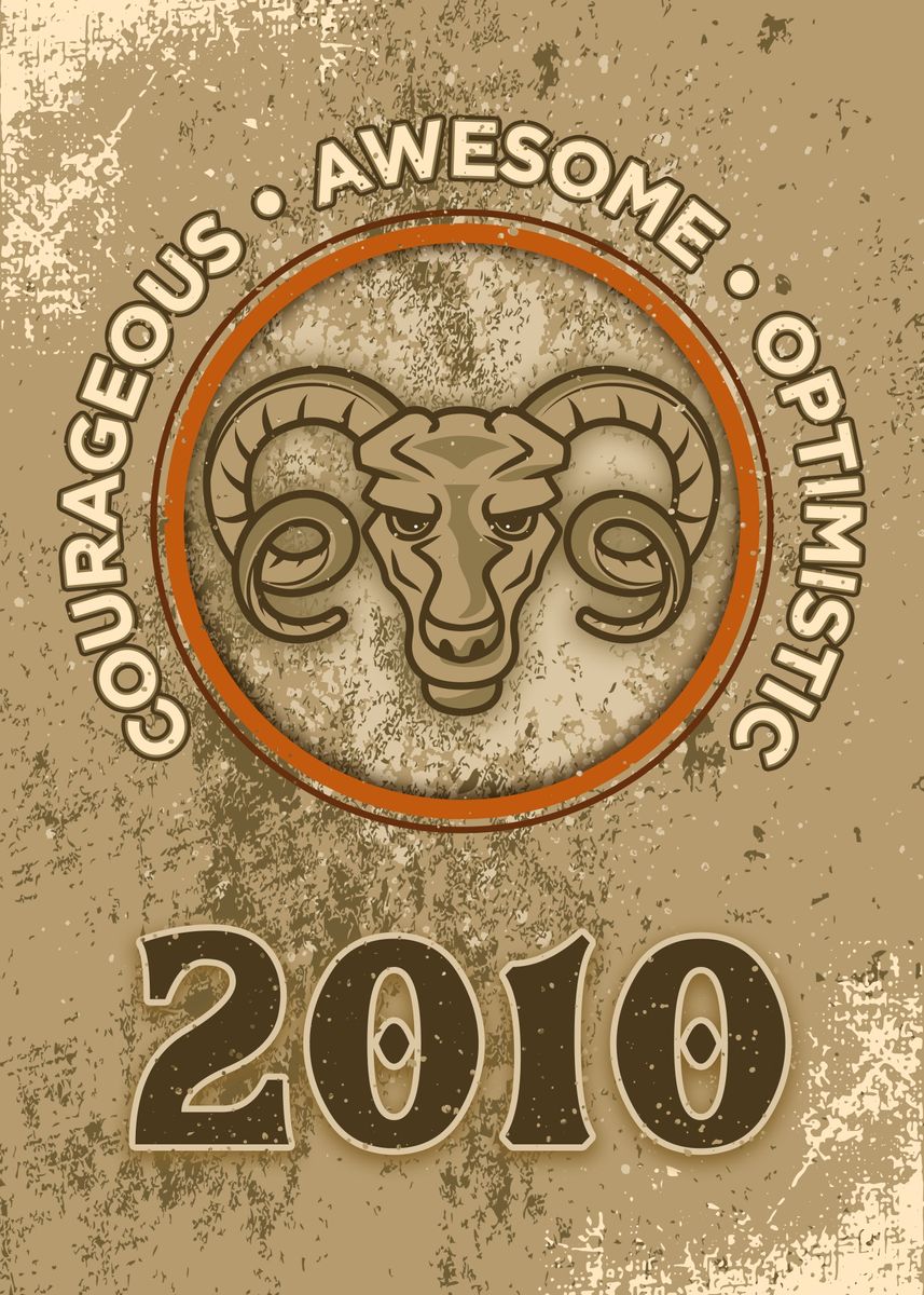 'Aries 2010 Birthday Gift' Poster by Smiling Nerd | Displate