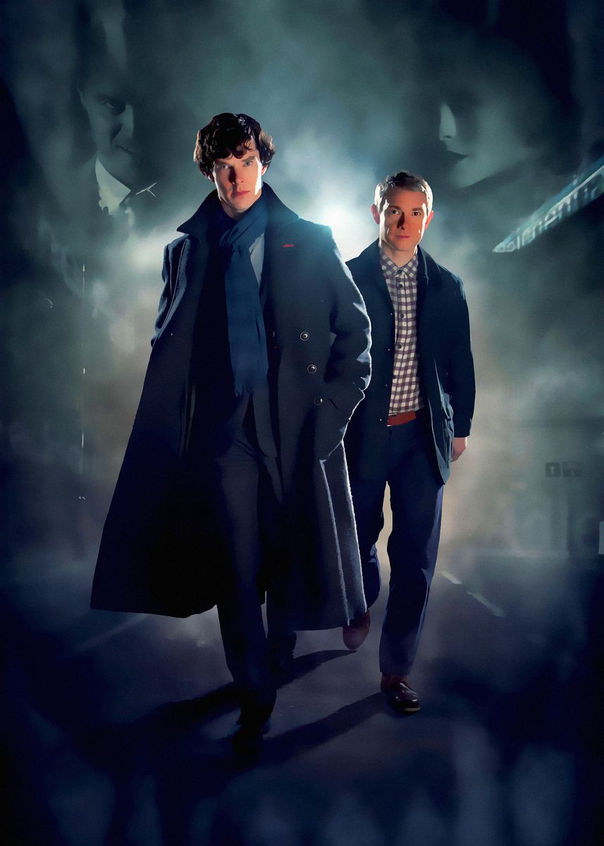 'Sherlock' Poster, picture, metal print, paint by SeeMyArt | Displate