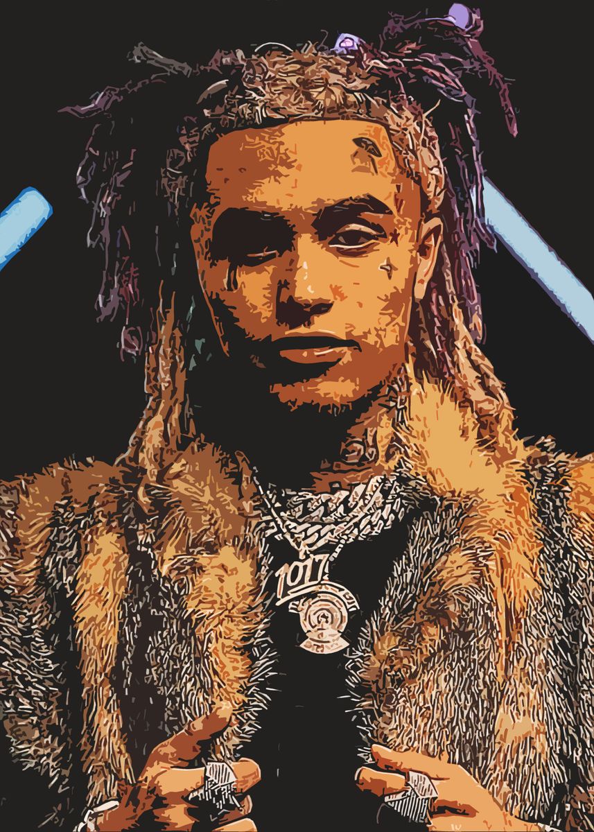 'lil pump' Poster, picture, metal print, paint by Thogi Gio | Displate