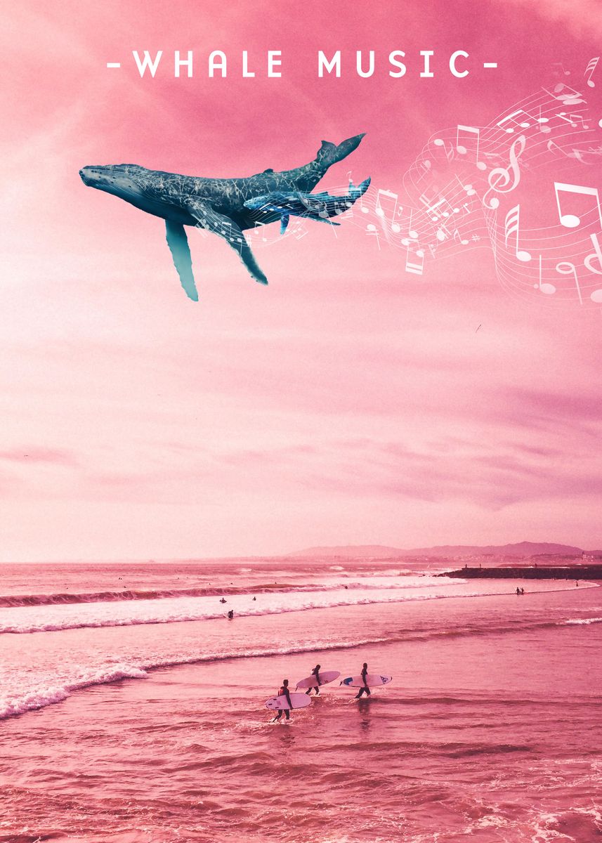'Whale Music' Poster, picture, metal print, paint by David Loblaw ...
