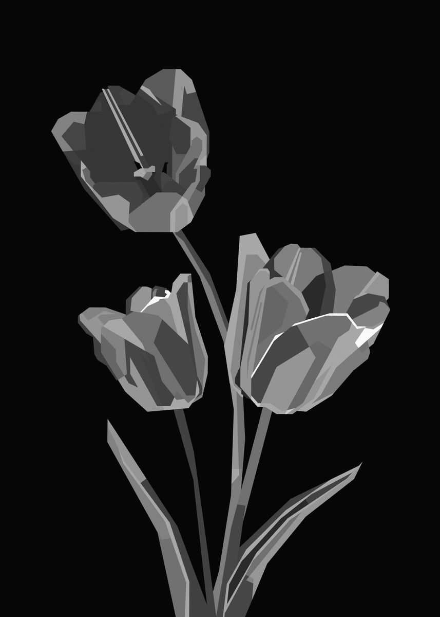 'Tulip Flower' Poster by Imad Wpap | Displate