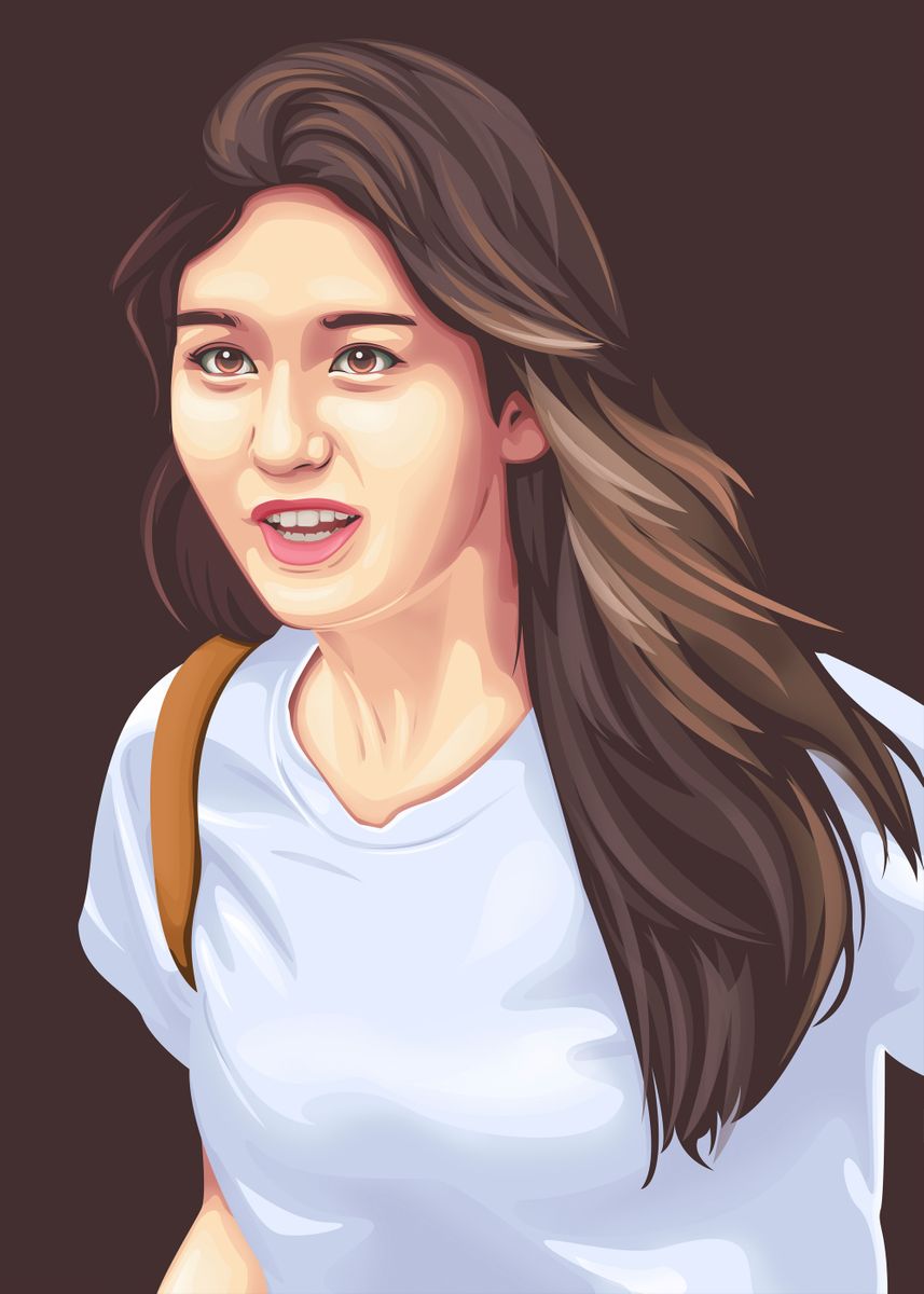 'Jeon Somi' Poster, picture, metal print, paint by Koo Art | Displate