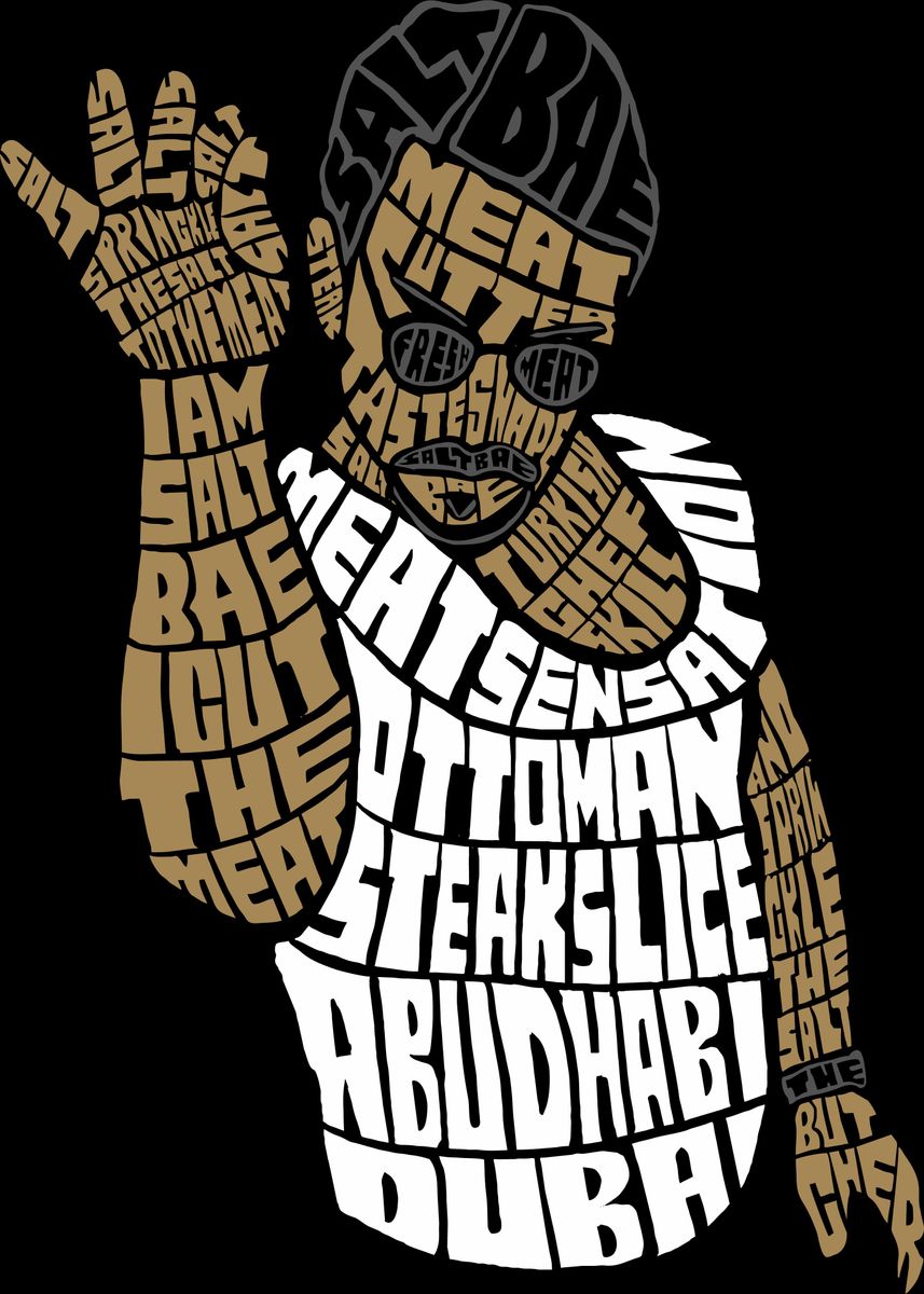 'Salt Bae' Poster by Geschenkelaune | Displate