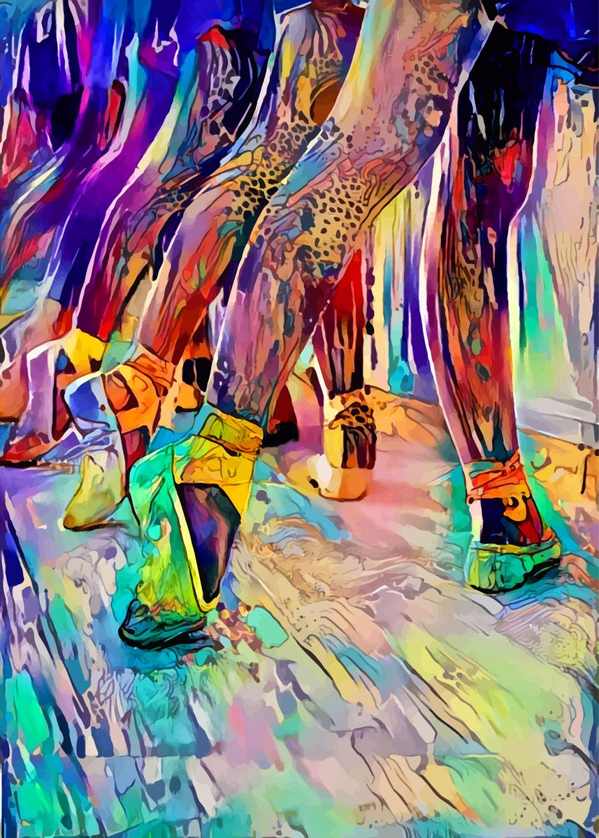 'All Together' Poster, picture, metal print, paint by Geny Apol | Displate