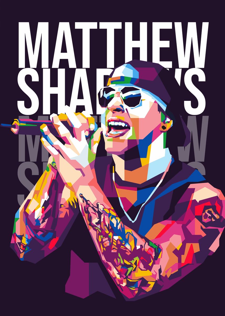 'Matt Shadows Pop Color' Poster, picture, metal print, paint by Mason ...