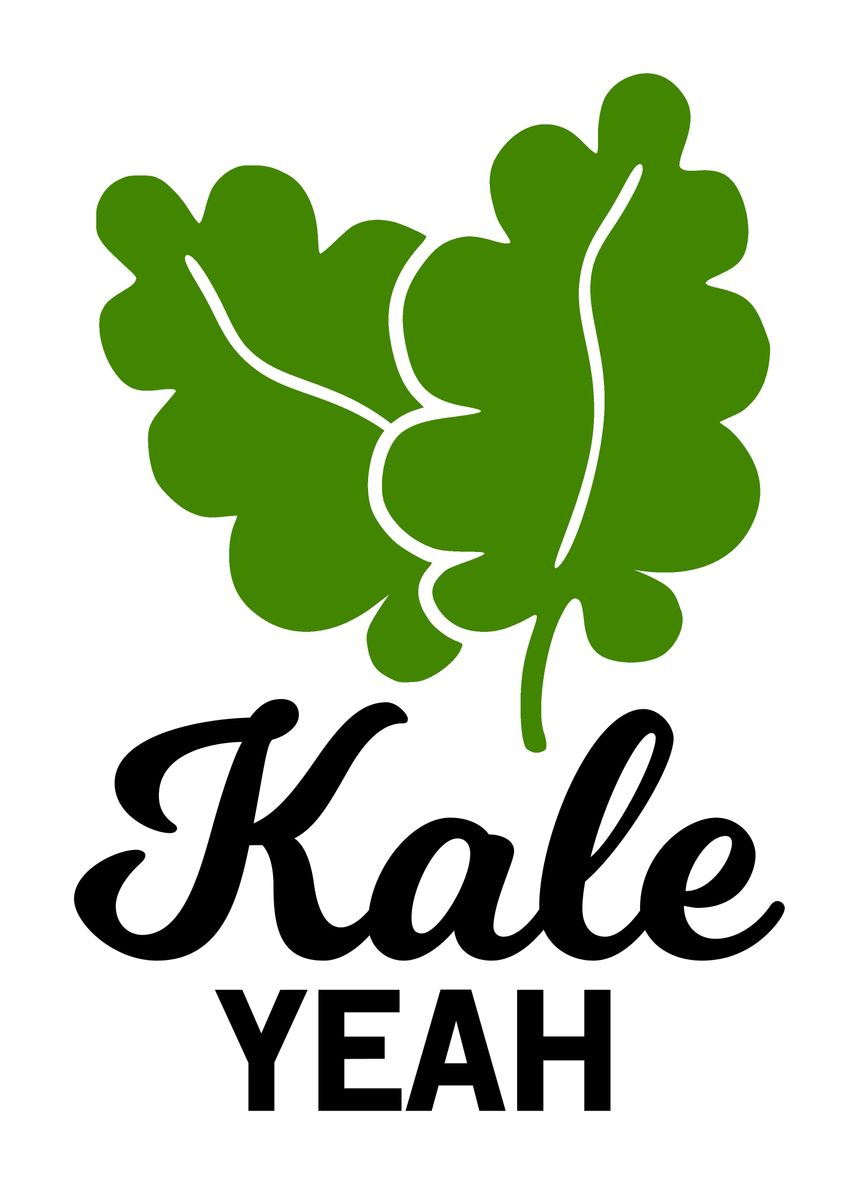 'KALE YEAH FUNNY KITCHEN' Poster, picture, metal print, paint by Atomic ...