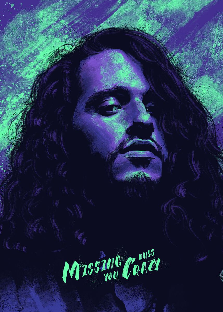 'russ neon' Poster, picture, metal print, paint by Chz Art | Displate