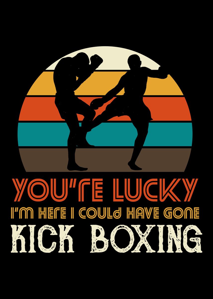 'Kick boxing' Poster, picture, metal print, paint by ankarsdesign ...