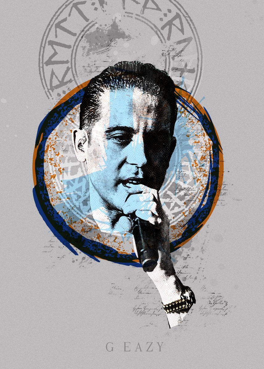 'G Eazy' Poster, picture, metal print, paint by XiKu Fang | Displate