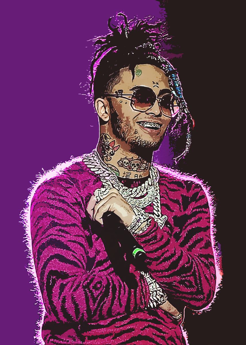 'lil pump' Poster, picture, metal print, paint by Thogi Gio | Displate