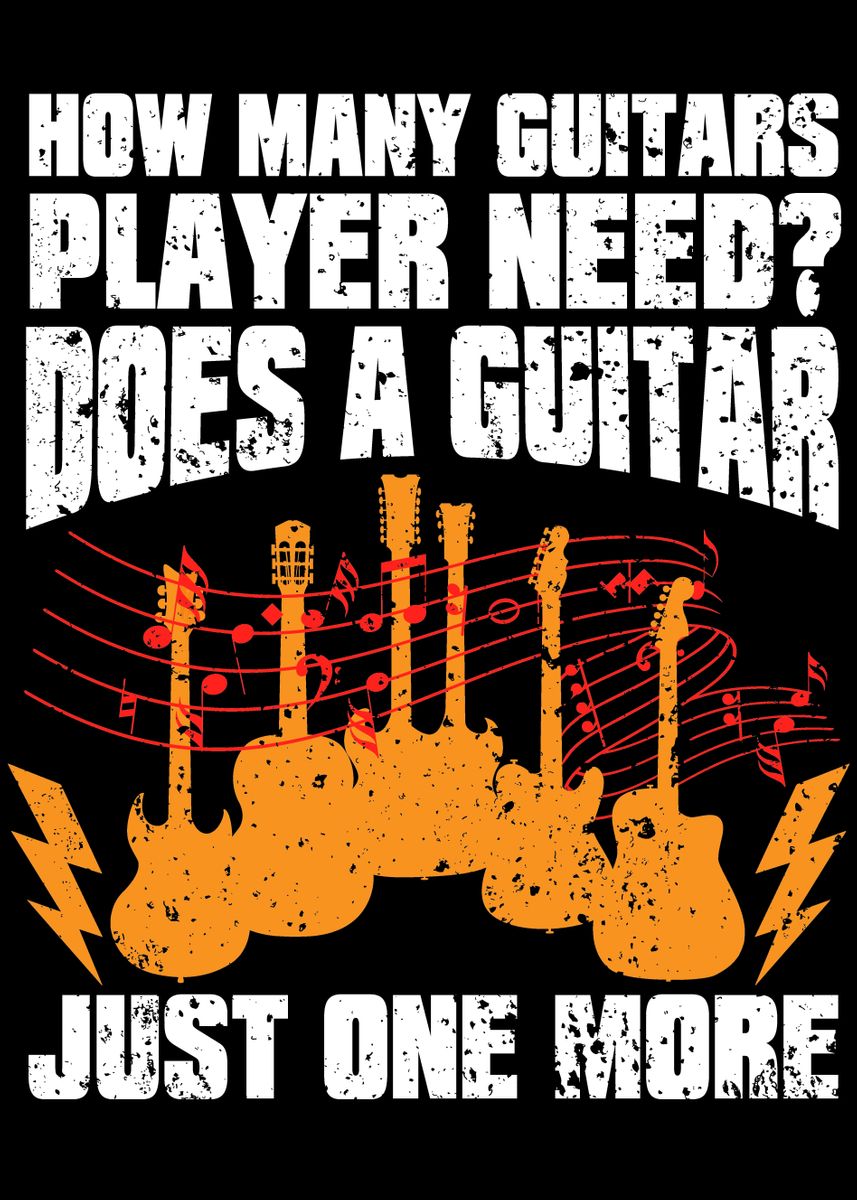 'Guitarist Guitar Musician' Poster, picture, metal print, paint by ...