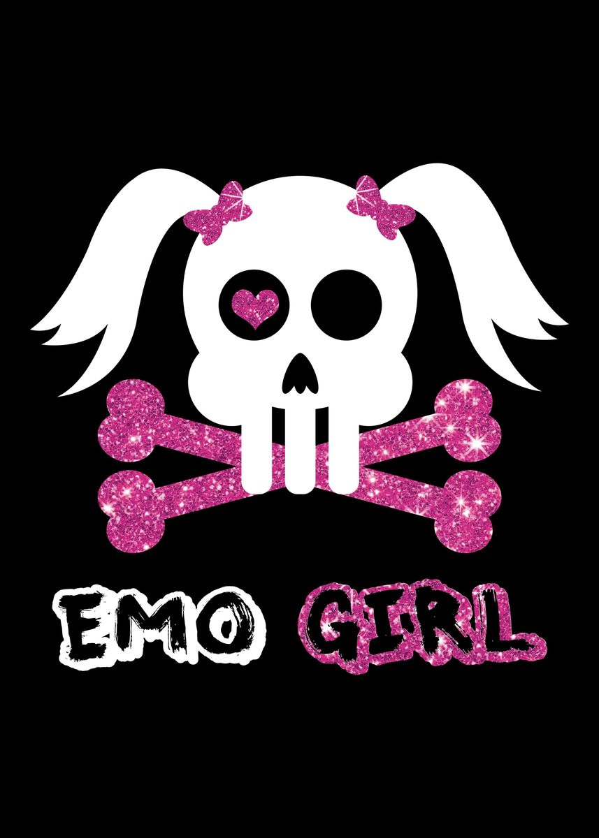 'emo Girl' Poster by John DonJoe | Displate