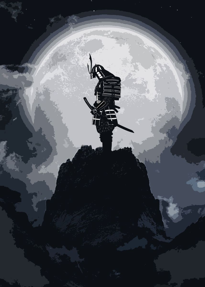 'Moon Fight 27' Poster by Freak Creator | Displate