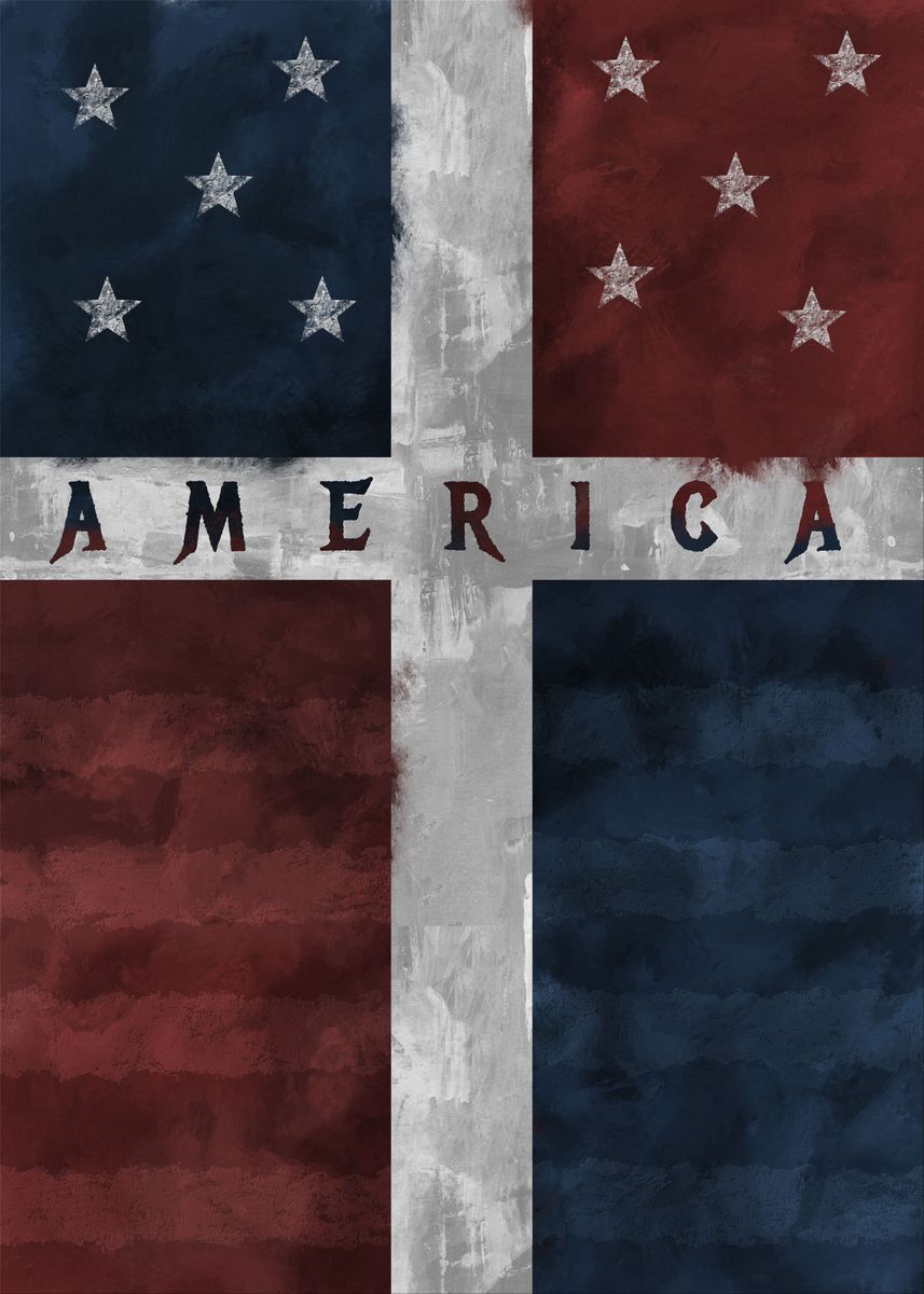 'God Bless America' Poster by AllThingsImagined | Displate