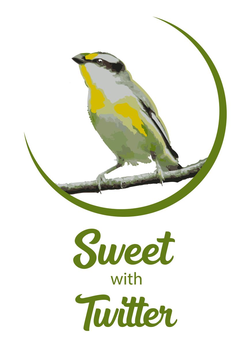 'sweet bird with twitter' Poster, picture, metal print, paint by Cipto ...