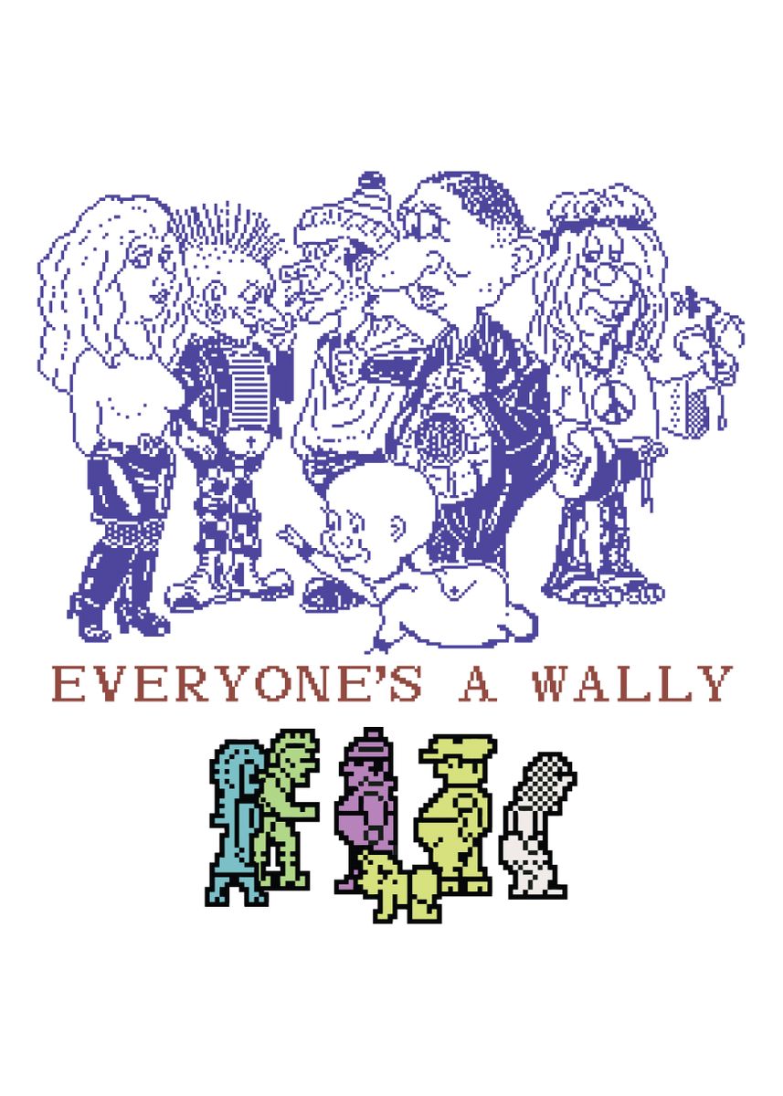 'Everyones a Wally' Poster, picture, metal print, paint by Chris Corkin ...