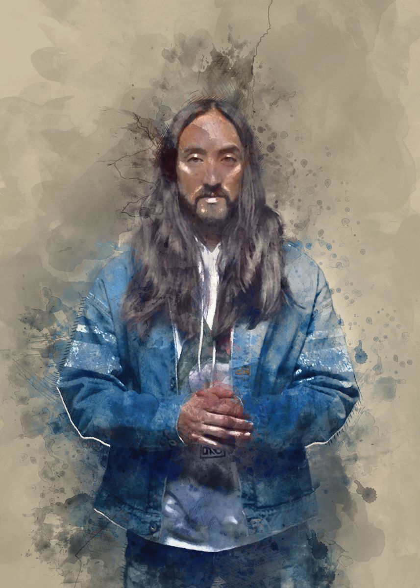 'Steve Aoki' Poster, picture, metal print, paint by MDA STUDIO | Displate