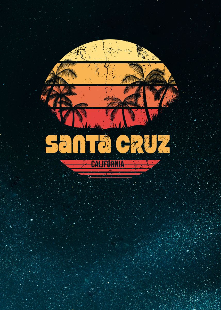 'Santa Cruz' Poster, picture, metal print, paint by osmik | Displate
