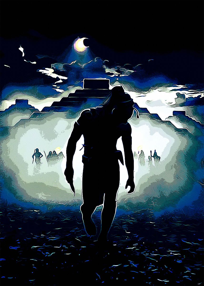 'Apocalypto' Poster, picture, metal print, paint by Kaye Luca | Displate