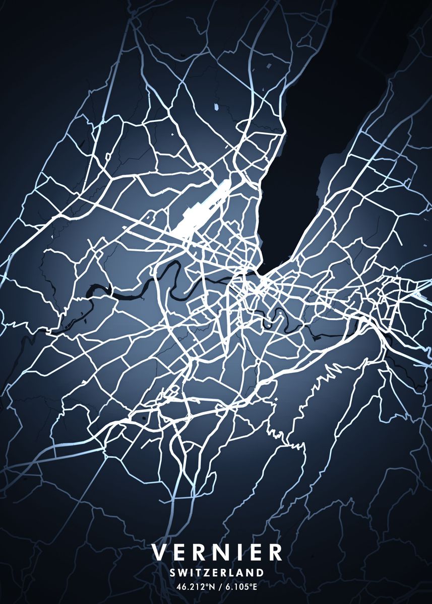 'Vernier Map Posters' Poster, picture, metal print, paint by Merah ...