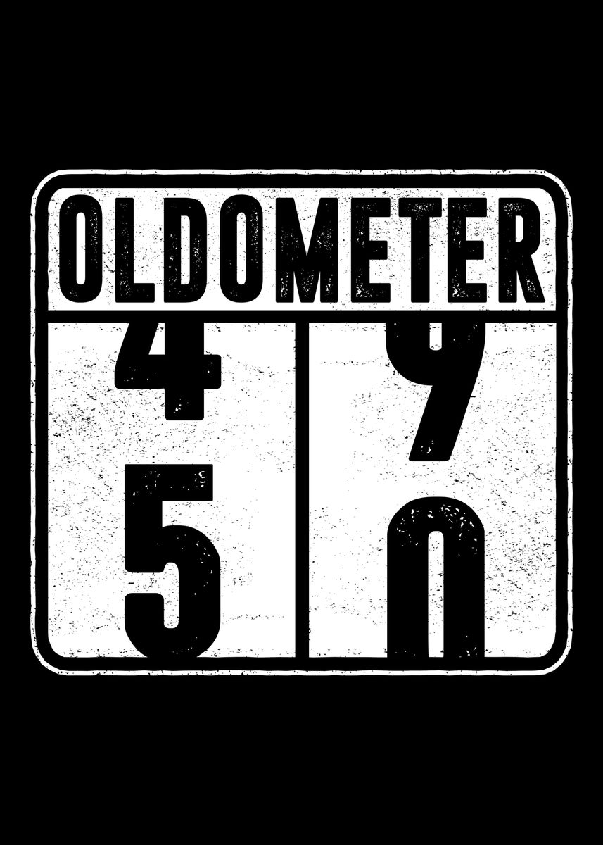 'Oldometer 50s' Poster, picture, metal print, paint by Cooldruck | Displate