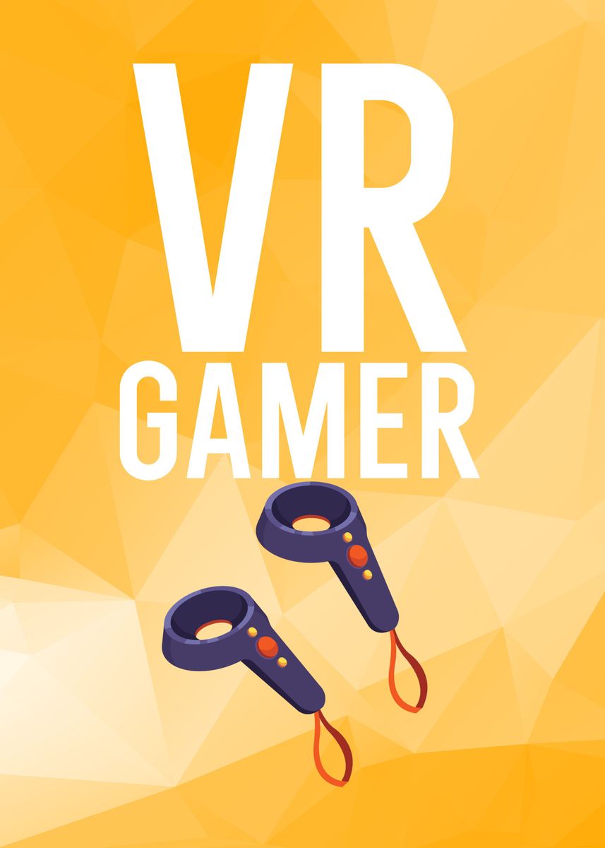 'VR Gamer' Poster, picture, metal print, paint by maxdesign | Displate