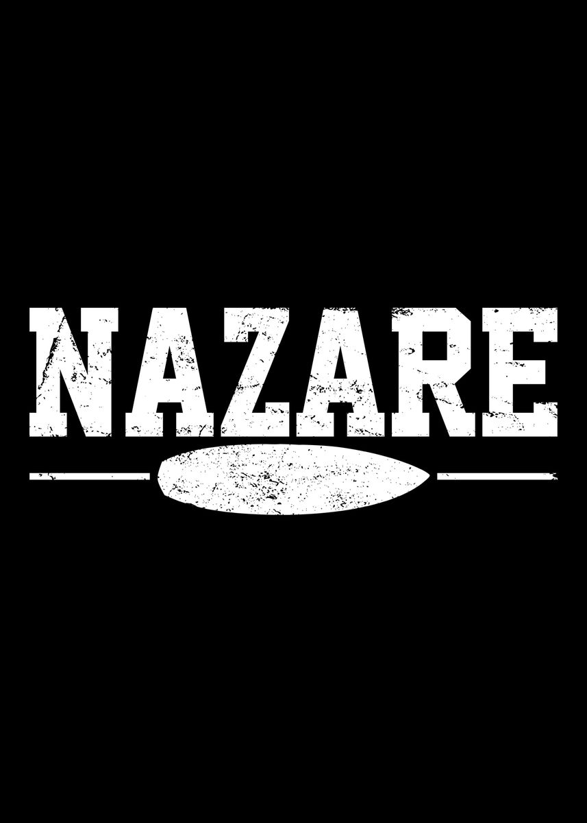 'Nazare Portugal Surfing' Poster, picture, metal print, paint by ...