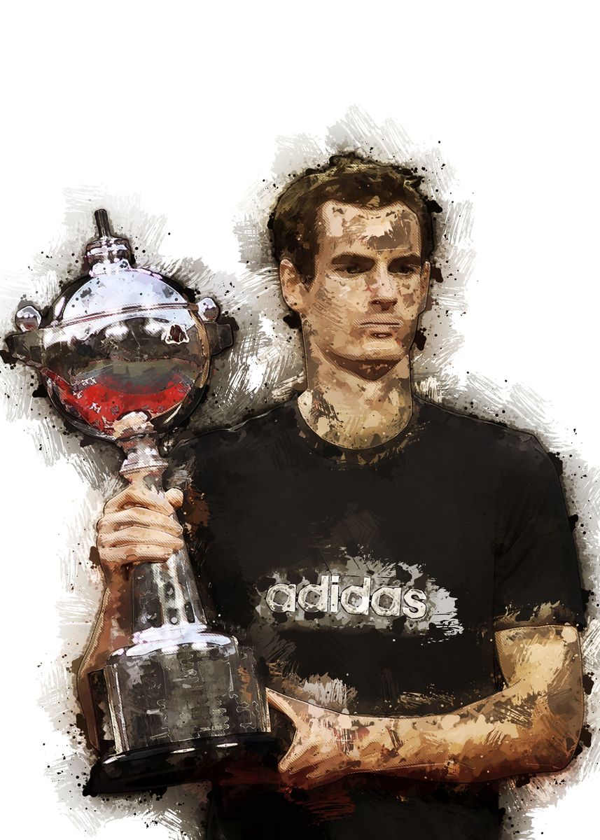 'Andy Murray' Poster, picture, metal print, paint by VEC Group | Displate