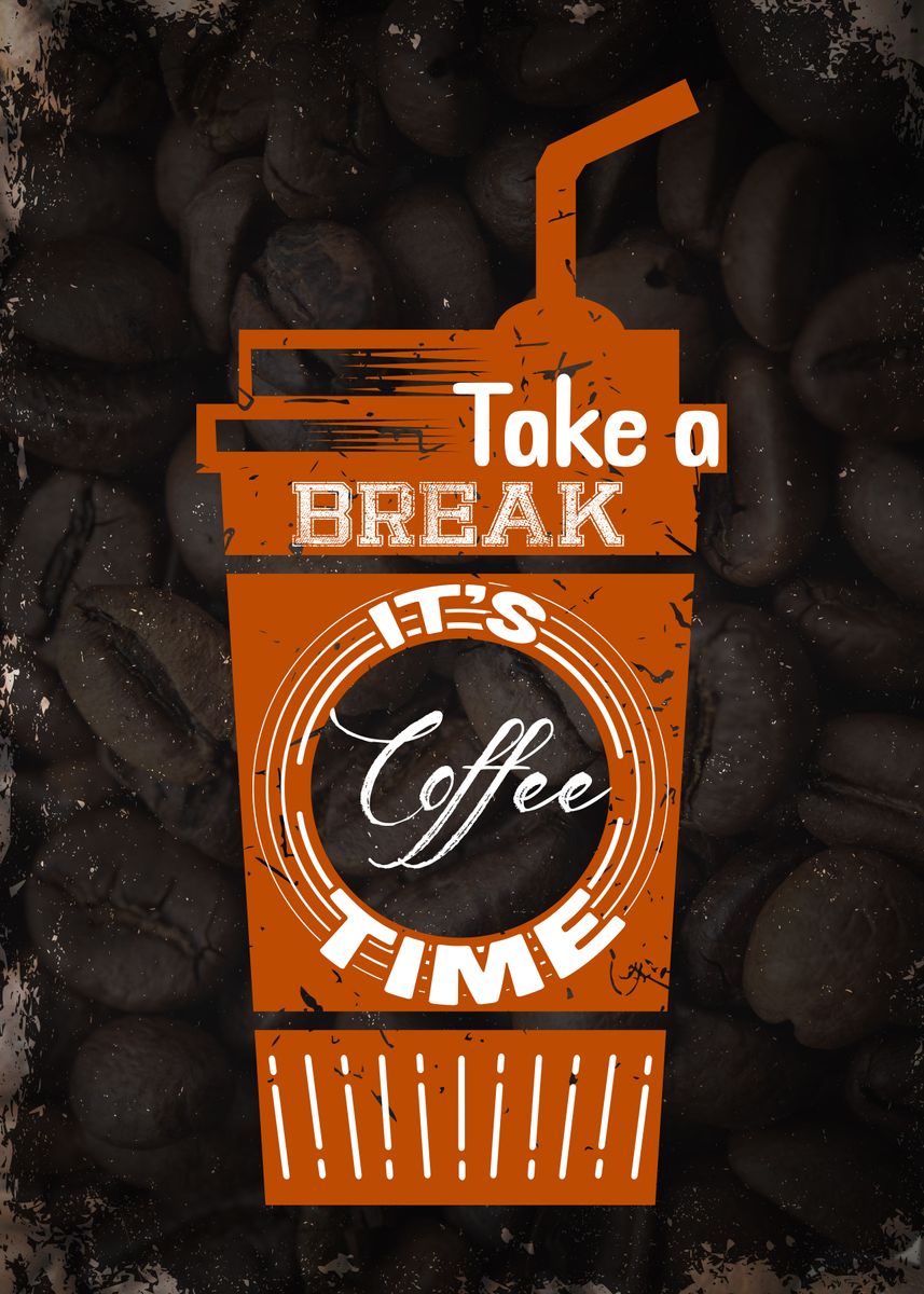 'Coffee break' Poster, picture, metal print, paint by Moon Calendar ...