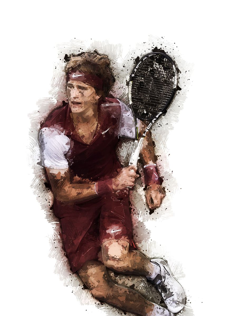 'Alexander Zverev' Poster by VEC Group | Displate