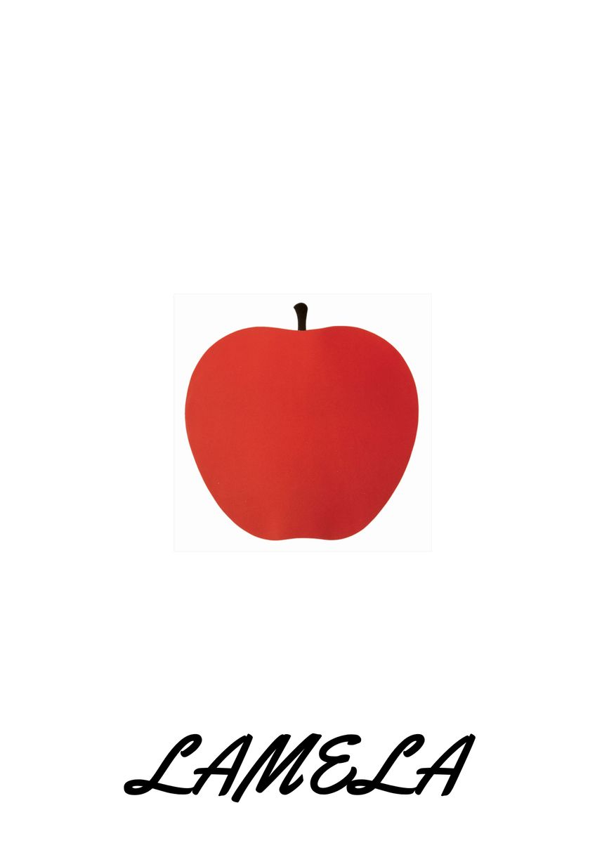 'Lamela Apple' Poster, picture, metal print, paint by Cutsom | Displate