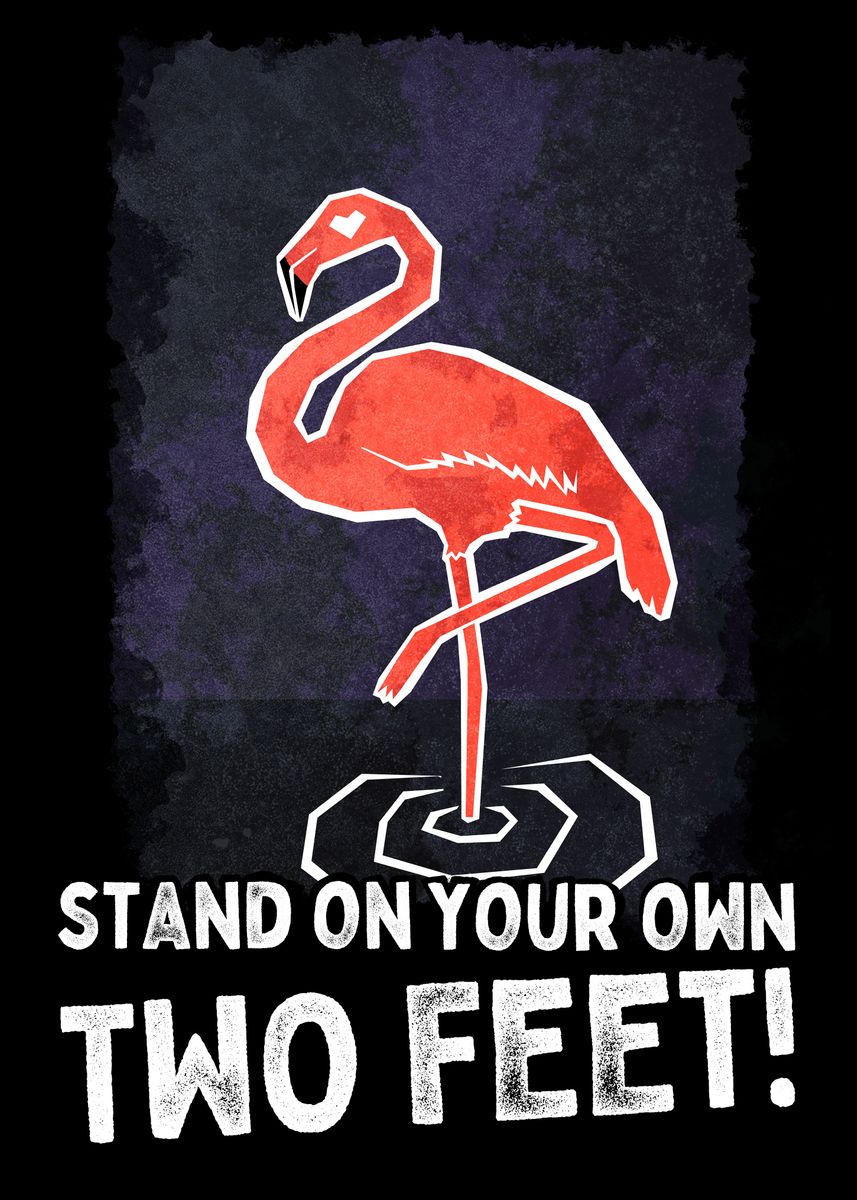 'Standing on your own' Poster, picture, metal print, paint by Benita ...