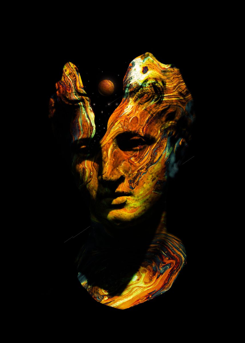 'Fractured Memory III' Poster, picture, metal print, paint by Nicebleed ...