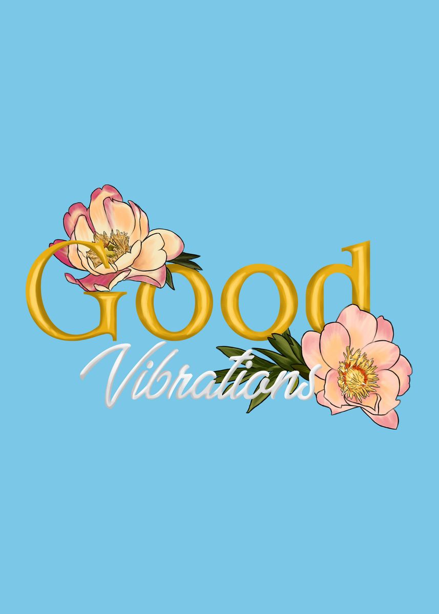 'Good Vibration' Poster, picture, metal print, paint by Baun Studios ...