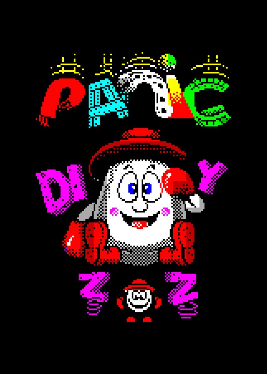 'Panic Dizzy' Poster, picture, metal print, paint by Chris Corkin | Displate