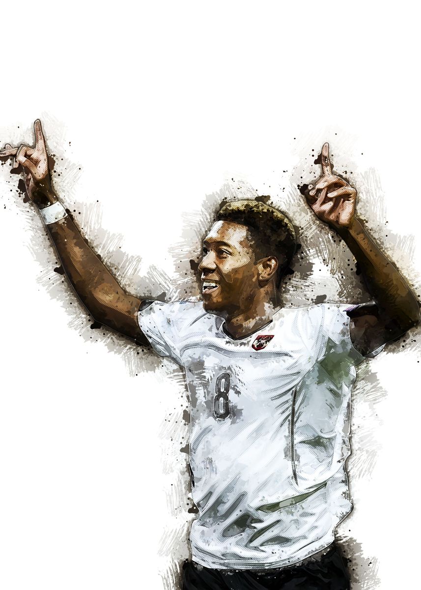 'David Alaba' Poster, picture, metal print, paint by VEC Group | Displate