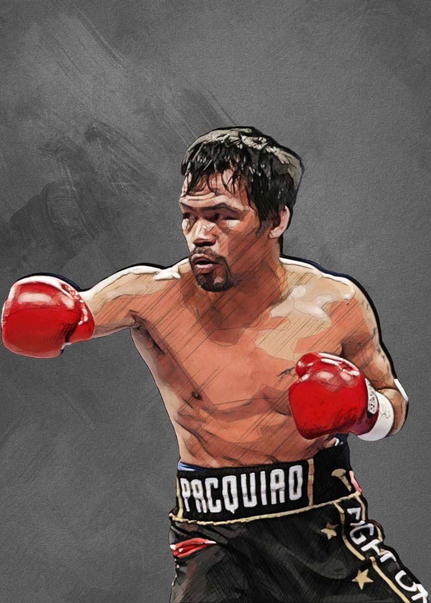 'Manny Pacquiao' Poster, picture, metal print, paint by ONONMADE STUDIO ...