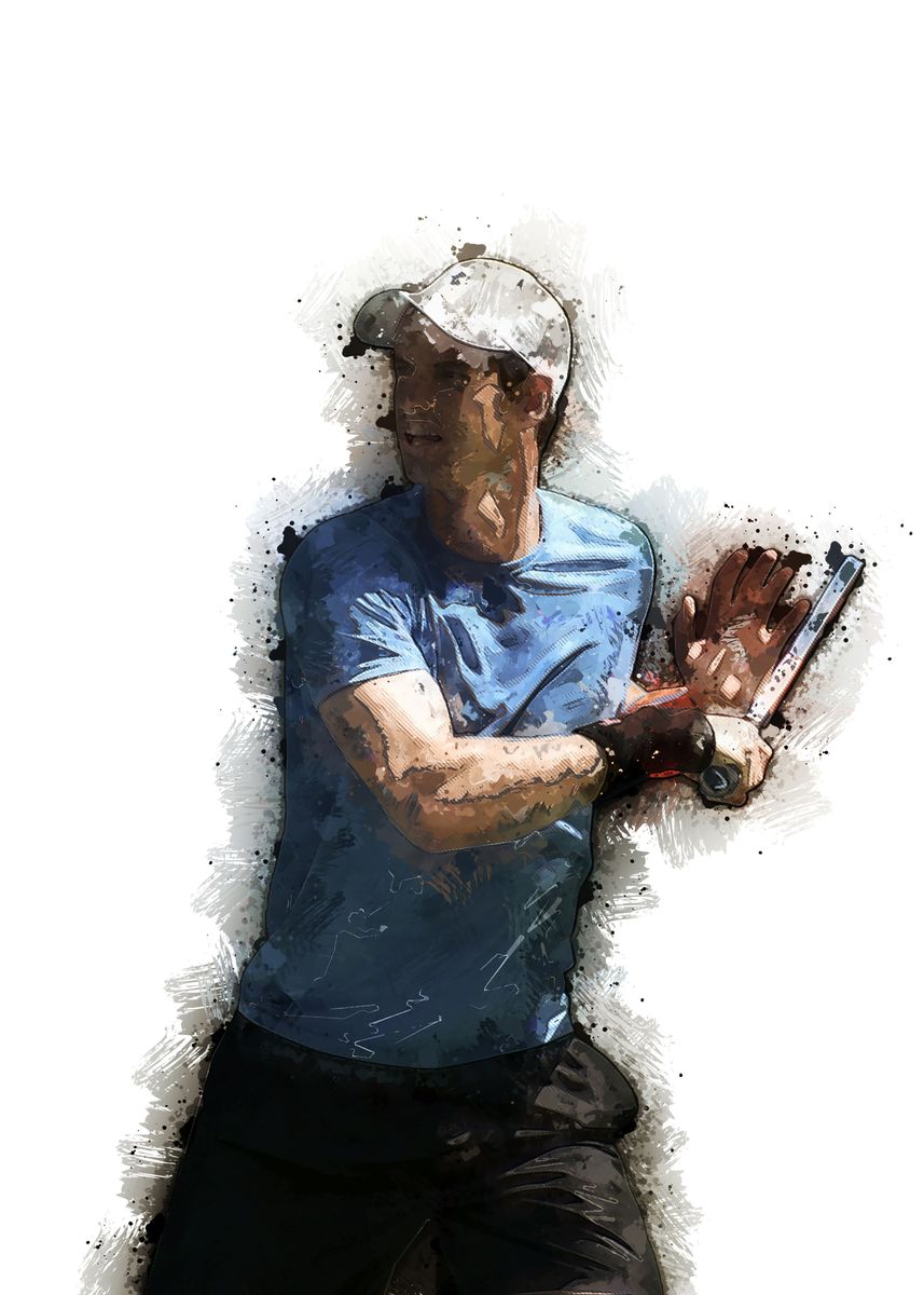 'Andy Murray' Poster, picture, metal print, paint by VEC Group | Displate
