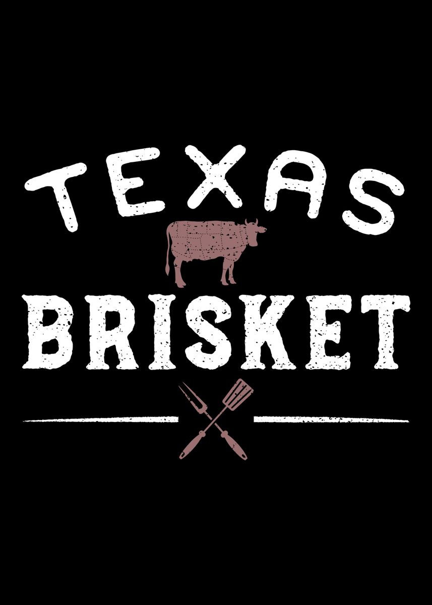 'Texas Brisket' Poster by DesignsByJnk5 | Displate