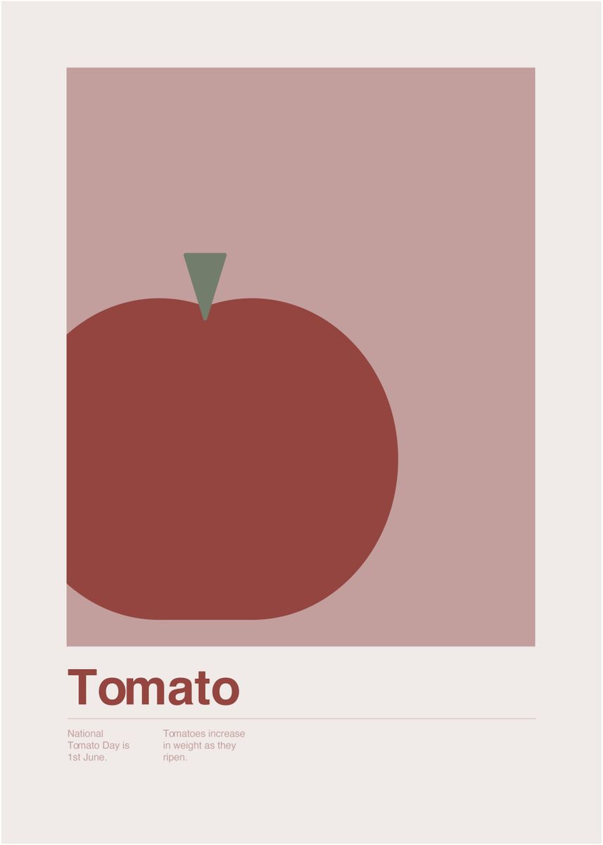 'Tomato Print' Poster, picture, metal print, paint by KRPrintShop ...