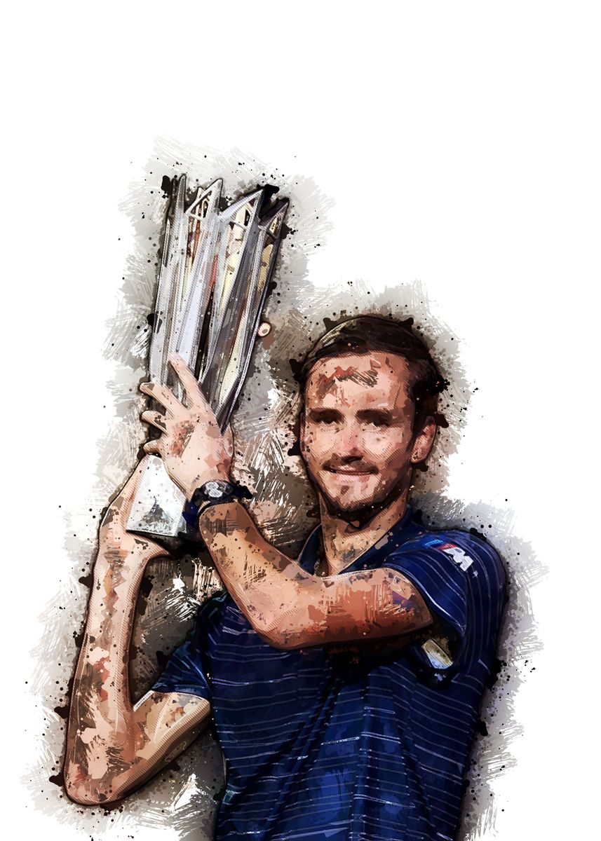 'Daniil Medvedev' Poster by VEC Group | Displate