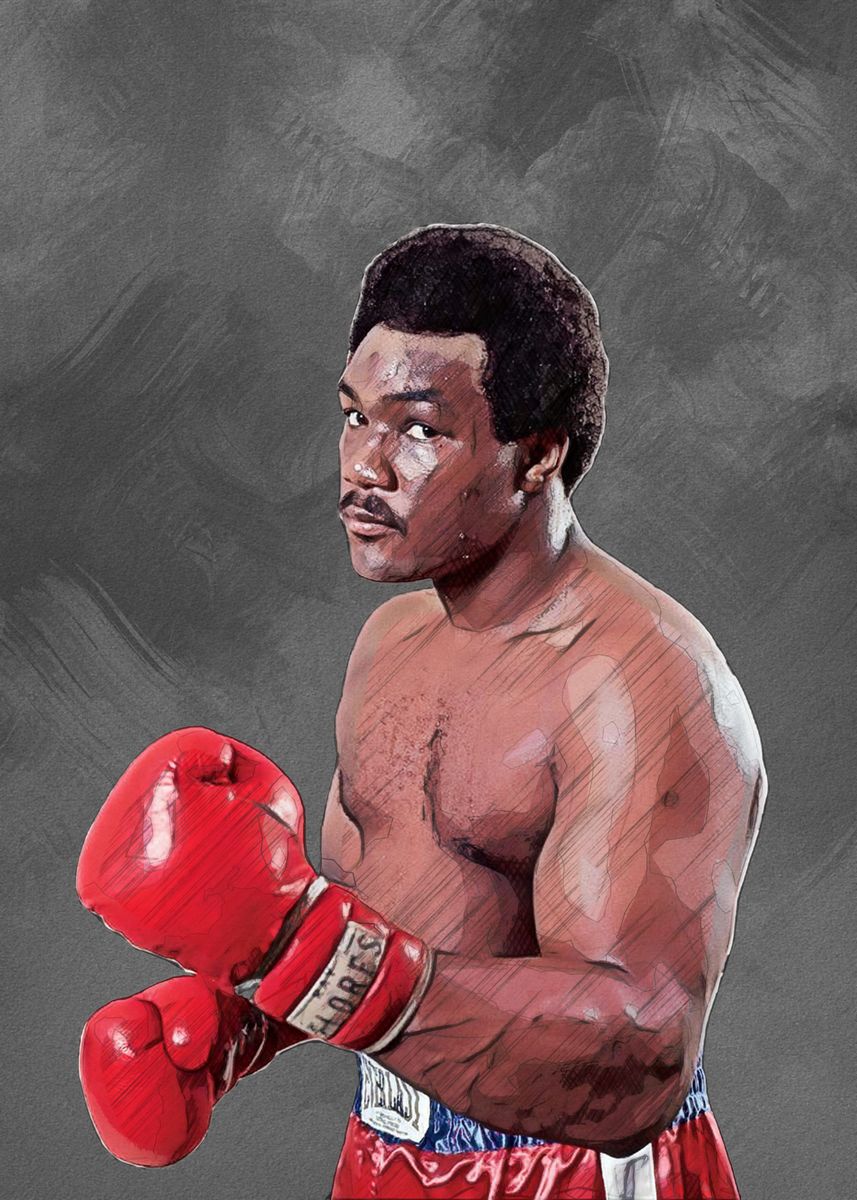 'George Foreman' Poster, picture, metal print, paint by ONONMADE STUDIO ...
