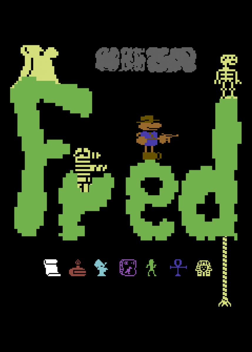 'Fred' Poster, picture, metal print, paint by Chris Corkin | Displate