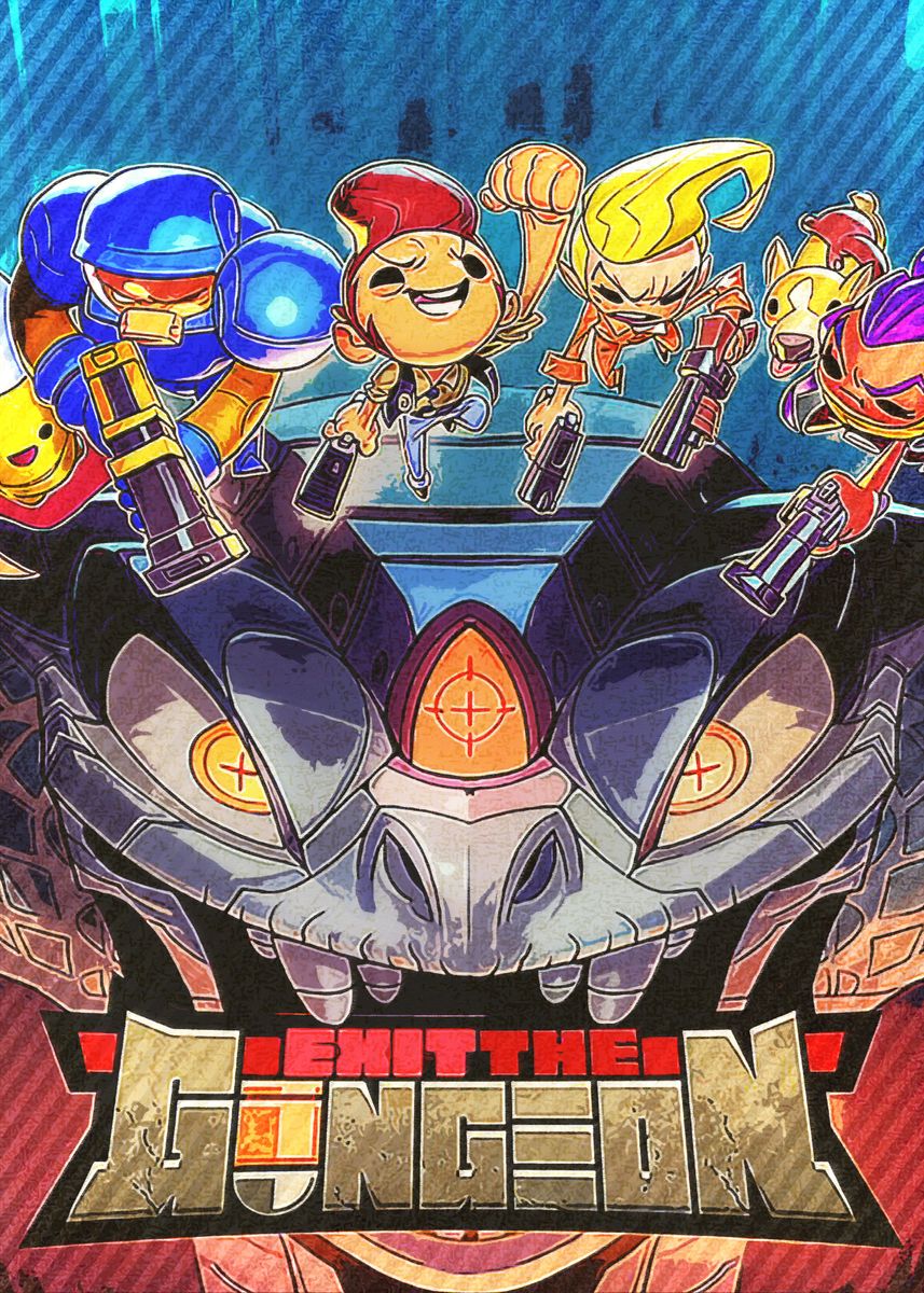 'Exit the Gungeon' Poster, picture, metal print, paint by Rian setiadi ...