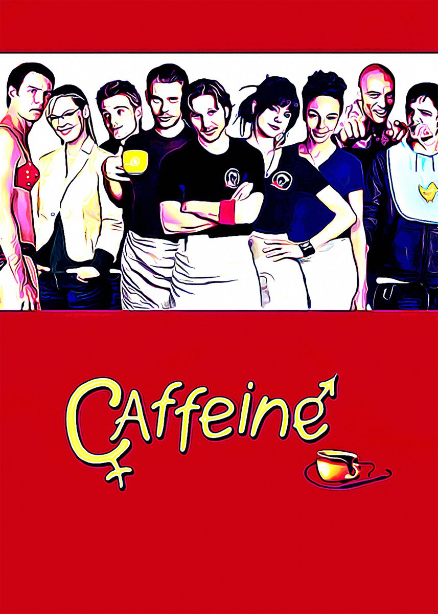 'Caffeine' Poster, picture, metal print, paint by Katerina Lim | Displate