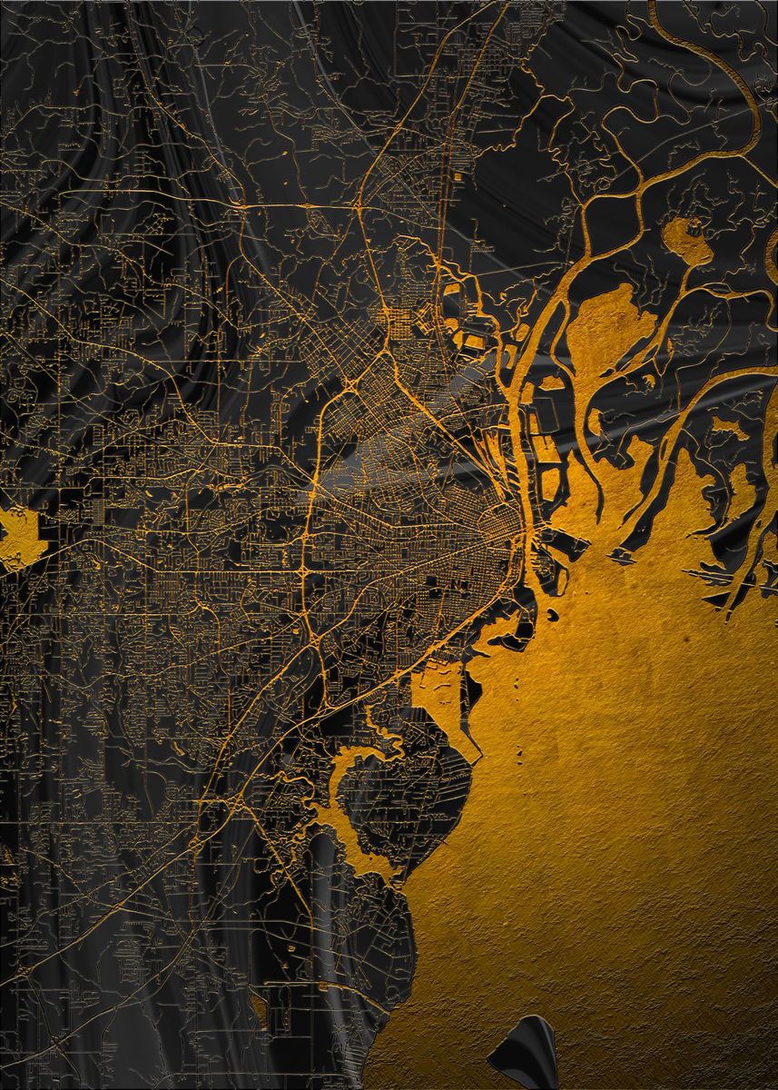 'Mobile United States' Poster by Coconut Sorbet | Displate