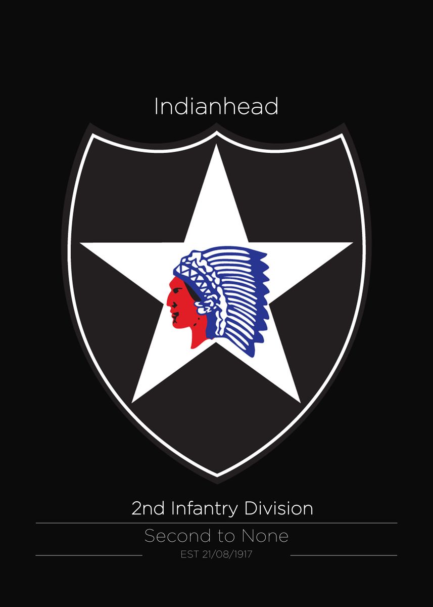 '2nd Infantry Division' Poster, picture, metal print, paint by Michael ...