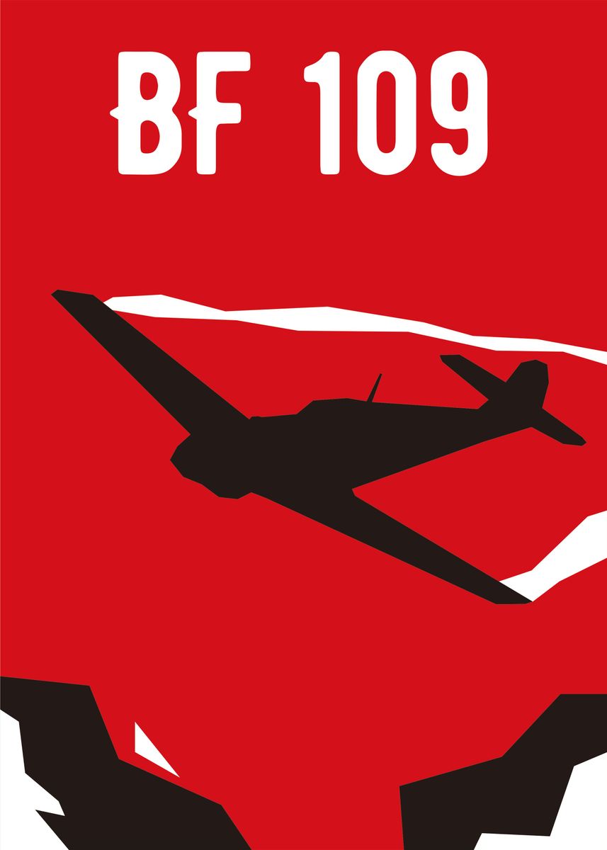 'BF 109' Poster, picture, metal print, paint by kucingtertawa | Displate
